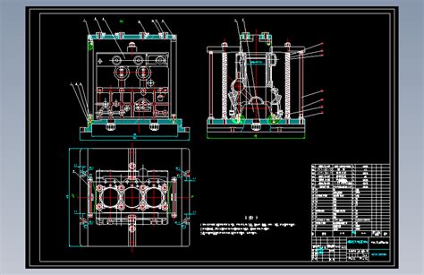 基于solidworks发动机箱体结构设计及加工路线拟定 Autocad 2007 模型图纸下载 懒石网