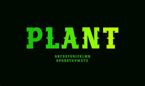 밝은 알파벳 두꺼운 글꼴 가시가 있는 트렌디한 현대적인 디자인 벡터 일러스트레이션 10eps 가시에 대한 스톡 벡터 아트 및 기타 이미지 Istock