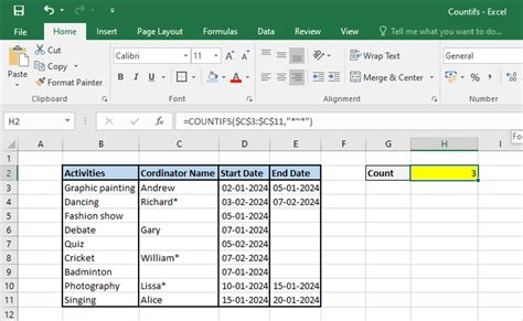 Countifs Function In Excel Count You In Or Not Skillfine
