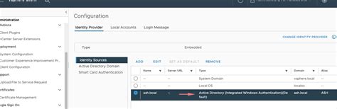 Switch Identity Source To Active Directory Over Ldap In Vsphere 70