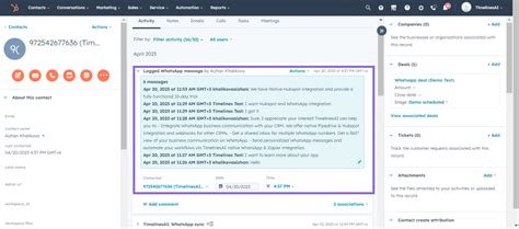 Automatically Send Whatsapp Messages From Hubspot Workflow Timelinesai
