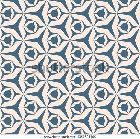 Vector Geometric Seamless Pattern Ornament Hexagons Stock Vector