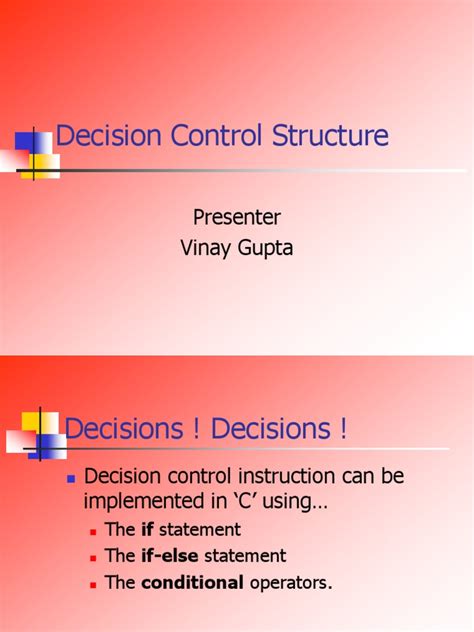decision control structure pdf