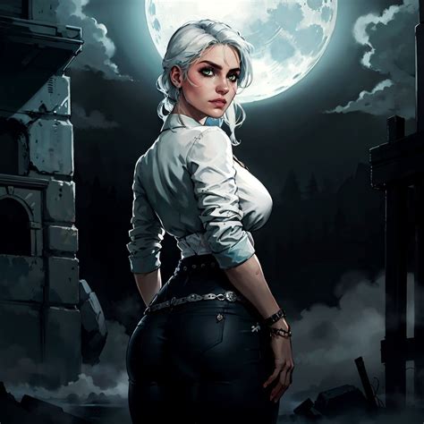 Ciri Нейросетевые Барышни Witcher Персонажи арт барышня арт девушка Art барышня Art