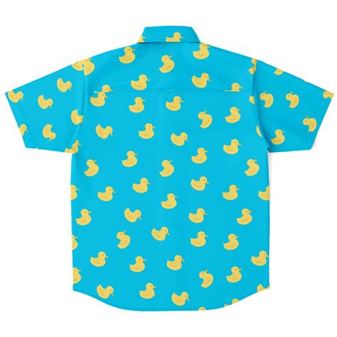 Duck Pattern Buttons Up Rave Bonfire