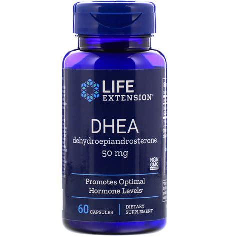 Life Extension, DHEA, 50 מ"ג, 60 כמוסות - iHerb