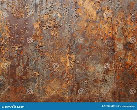 Metal Surface Displaying Red Rust Stock Illustration Illustration Of