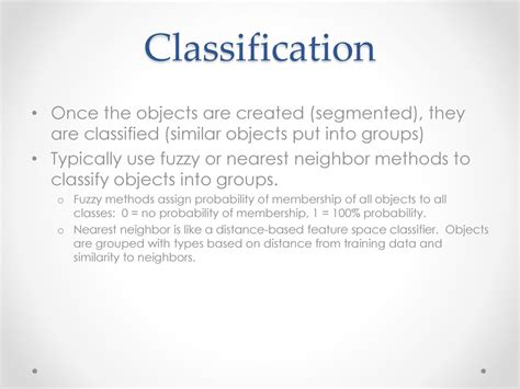 object based classification ppt download