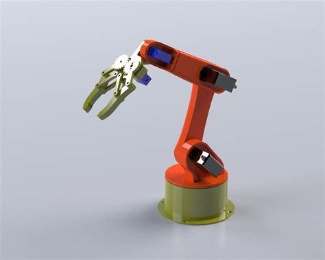 robotic arm 3d model using solidworks