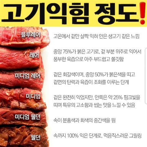 [잡담] 다들 스테이크 굽기정도 어떤거 좋아해 인스티즈 Instiz 일상 카테고리