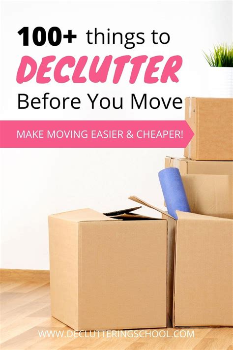 100 Things To Declutter Before You Move Decluttering Babe Declutter Checklist Declutter