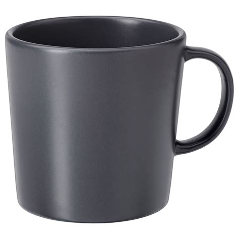 DINERA dark grey 30 cl mug | IKEA