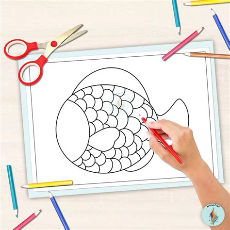 Rainbow Fish Outline Template Free Printable Fish Outline Template
