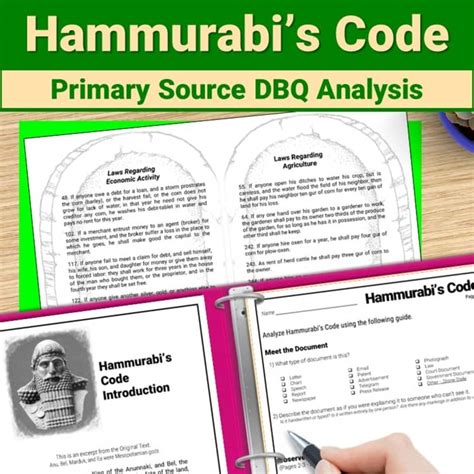 Ancient Mesopotamia Empires Hammurabis Code Of Law 6th Grade Dbq Activity