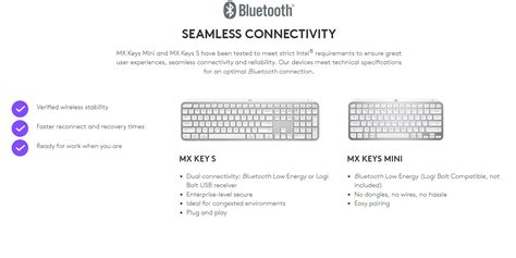 Logitech Mx Keys S Advanced Wireless Illuminated Keyboard Low Profile Fluid Precise Quiet