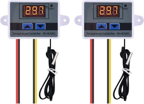 Diymore PC W Temperature Controller DC V Digital Thermostat With NTC Sensor Probe For