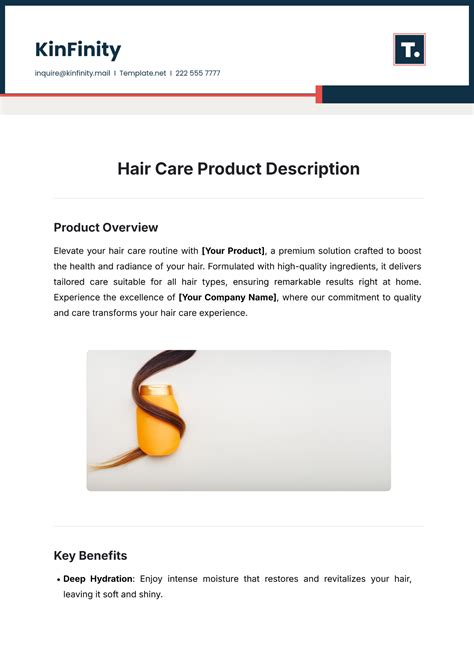 Free Product Description Templates To Edit Online
