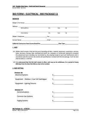 Proposal For Electrical Work Electrical Contractor Proposal Template
