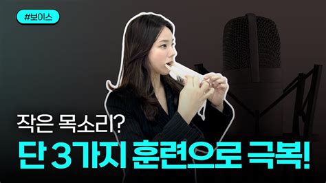 목소리 크게 내는 법 큰 목소리 만드는 법 개미 목소리 탈출 프로젝트 Youtube