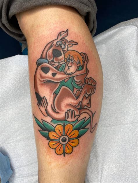 Scooby Doo Tattoo Under The Needle