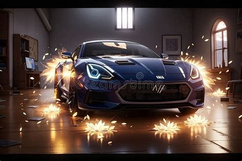 Dynamic 3d Car Animation Elegance Meets Motion With Sparkling