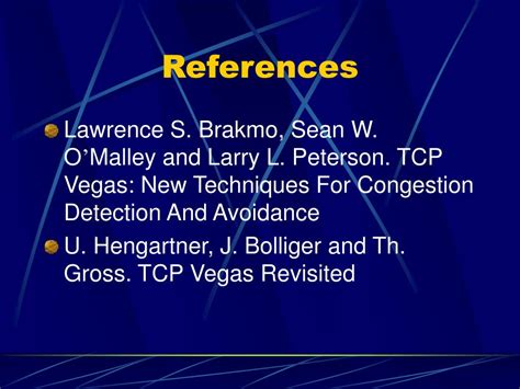 ppt tcp vegas new techniques for congestion detection and control