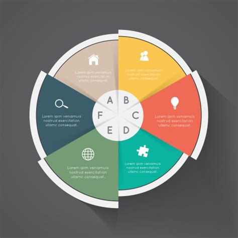 Infographics Pie Chart Royalty Free Vector Image