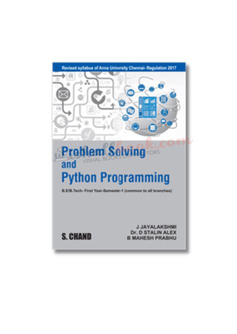 Problem Solving And Python Programming By J Jayalakshmi Wishallbook Online Bookstore