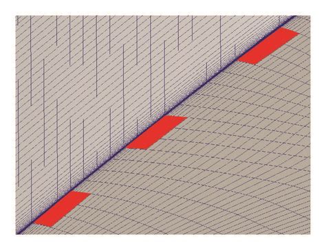 numerical model of the three slot suction effect by a boundary limit