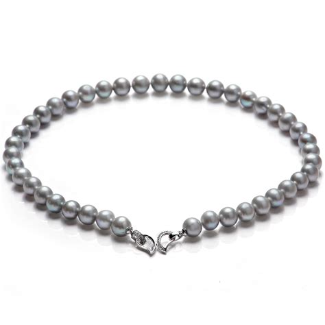 Ожерелье Барокко из серого жемчуга купить в фирменном магазине НасонЖемчуг