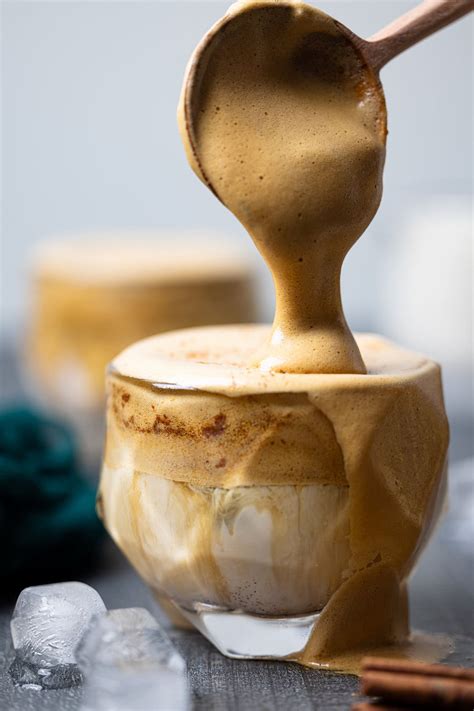 Iced Dalgona Coffee Whipped Coffee Vanilla Latte Orchids Sweet Tea