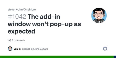 The Add In Window Wont Pop Up As Expected · Issue 1042 · Stevencohn