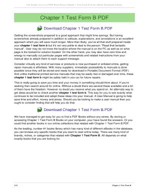Fillable Online Aqualar3m Chapter 1 Test Form B Aqualar3mnet Fax