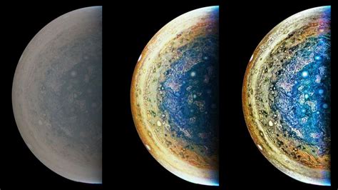 Jupiter North Pole Vs South Pole The First Ever Close Up View Of