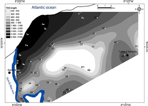 Spatial Distribution Of Tds Download Scientific Diagram