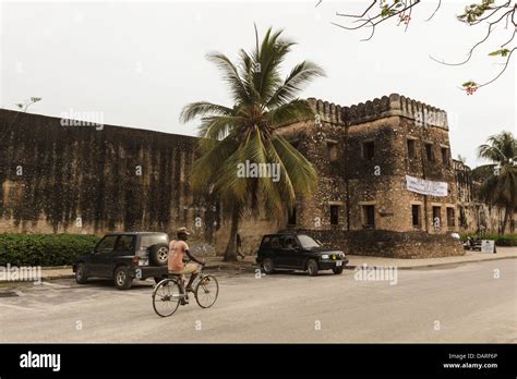 Africa Tanzania Zanzibar Stone Town Exterior Shot Of The Old Fort
