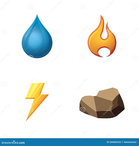game ui assets set gaming user interface nature elements icons