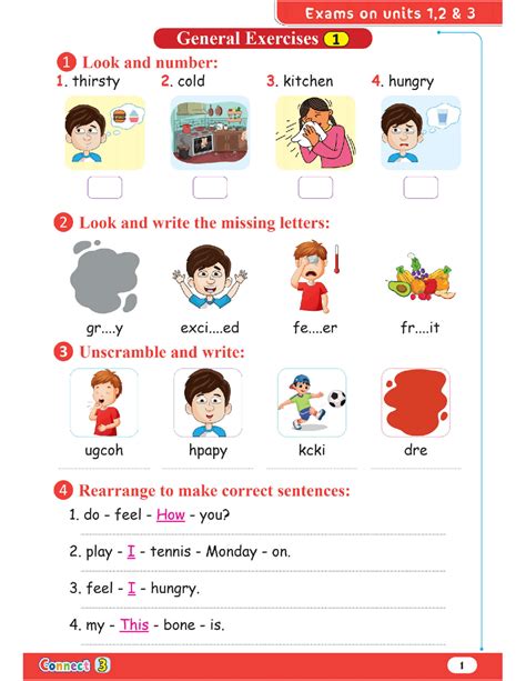 امتحانات الصف الثالث الابتدائي Exams English Docsity