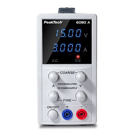 Elektor E Zine Update Peaktech 6080 A Dc Power Supply 15 V 3 A
