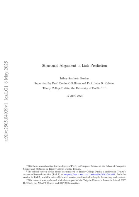 Pdf Structural Alignment In Link Prediction