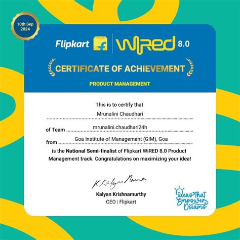 Flipkartwired Productinnovation Semifinalist Learningjourney Unstop Mrunalini Chaudhari