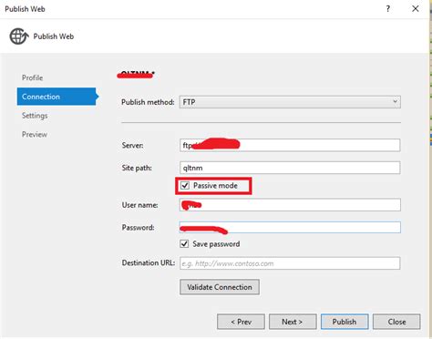 FTP Publish Error In Visual Studio 2013 Stack Overflow