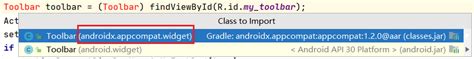 android开发：setsupportactionbar 方法报错 setsupportactionbar androidx