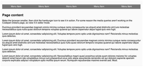 This Is A Navigation Menu That Responsively Goes Off Canvas Similar To An App Style Menu A