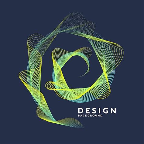 Premium Vector Vector Abstract With A Colored Dynamic Waves Line And Particles