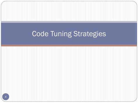 PPT Code Tuning Chapters Of Code Complete PowerPoint Presentation ID