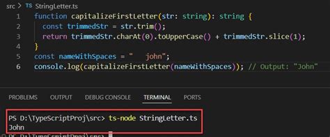 Capitalize The First Letter Of String In Typescript
