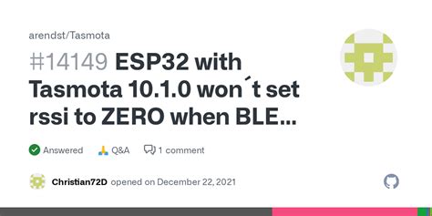esp32 with tasmota 10 1 0 won´t set rssi to zero when ble device is