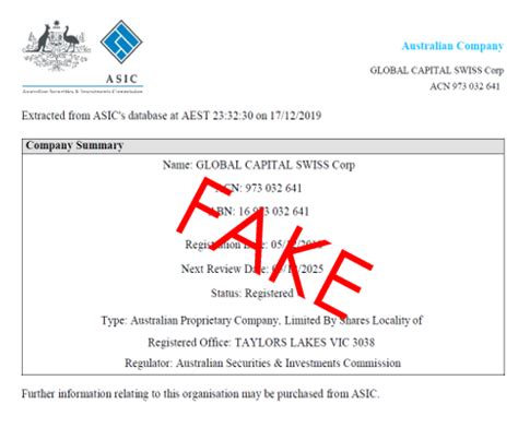 Warning Websites Displaying Fake Asic Endorsements Asic