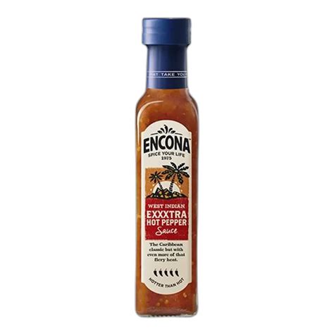 Encona Exxxtra Hot Pepper Sauce Extrem Scharfe Chilisauce 142ml